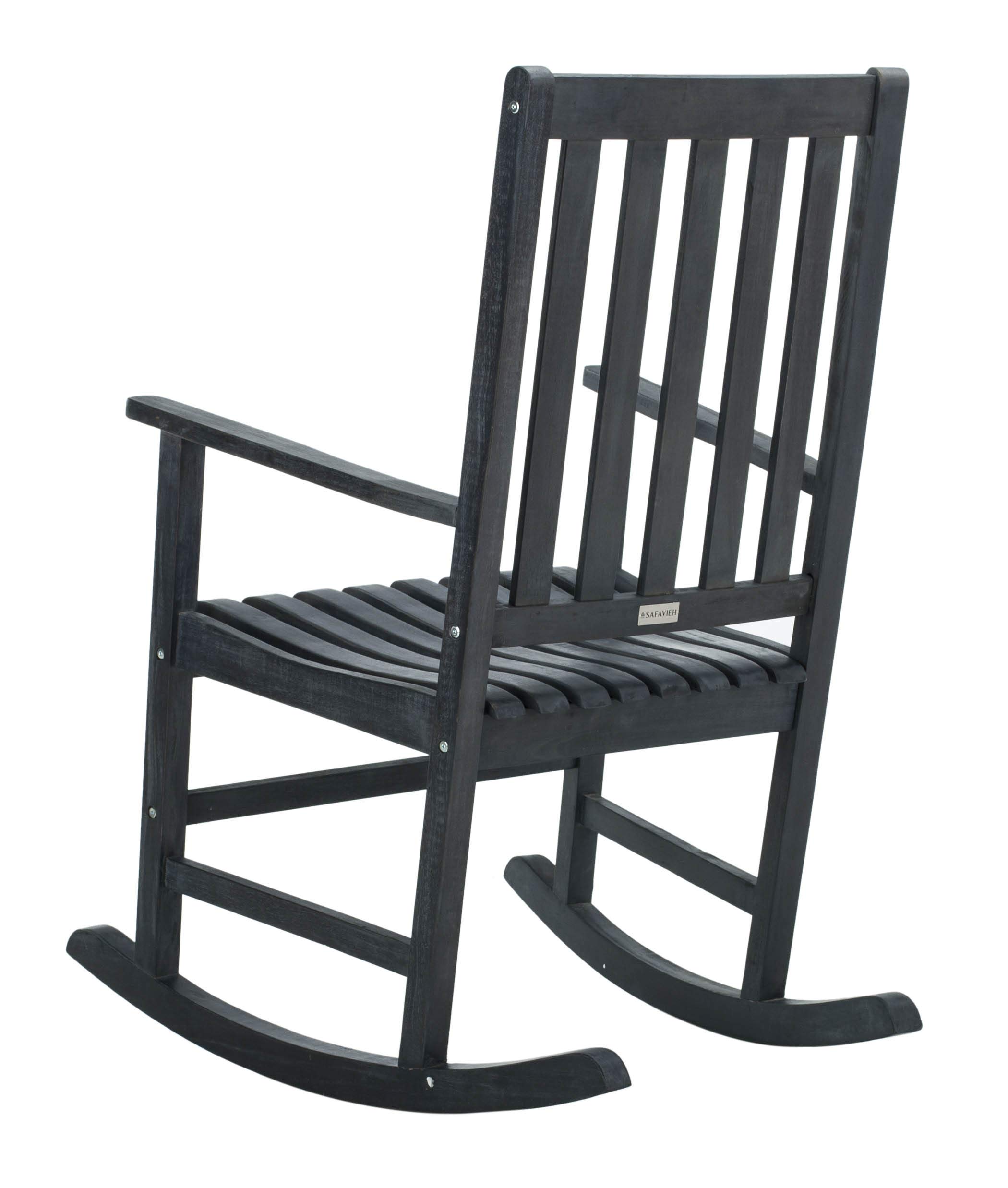 SAFAVIEH Outdoor Collection Barstow Teak Rocking Chair