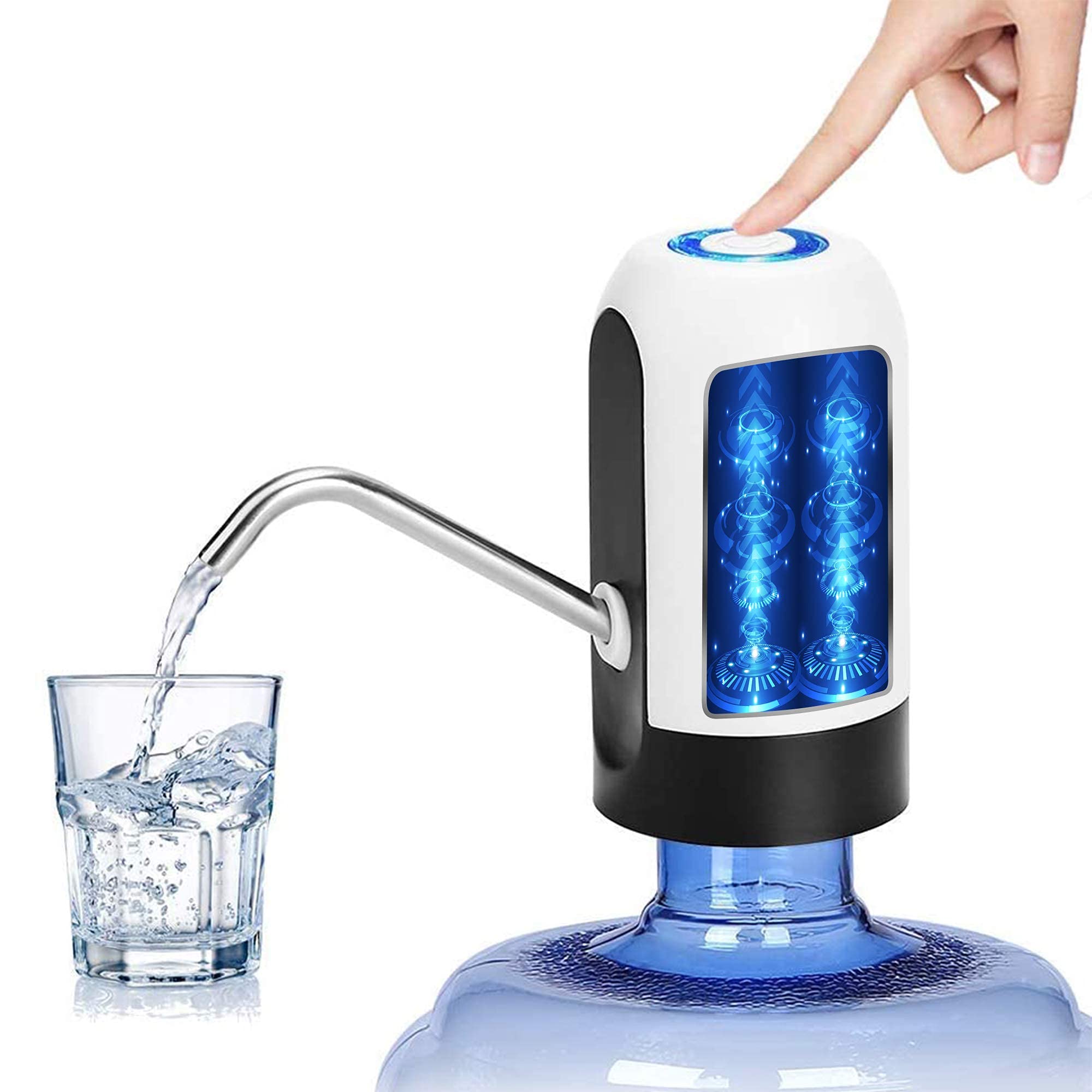 Electric Water Dispenser, Automatic Portable Water Dispenser, Drinking Water Pump for 5 Gallon Bottle Jug with Rechargeable