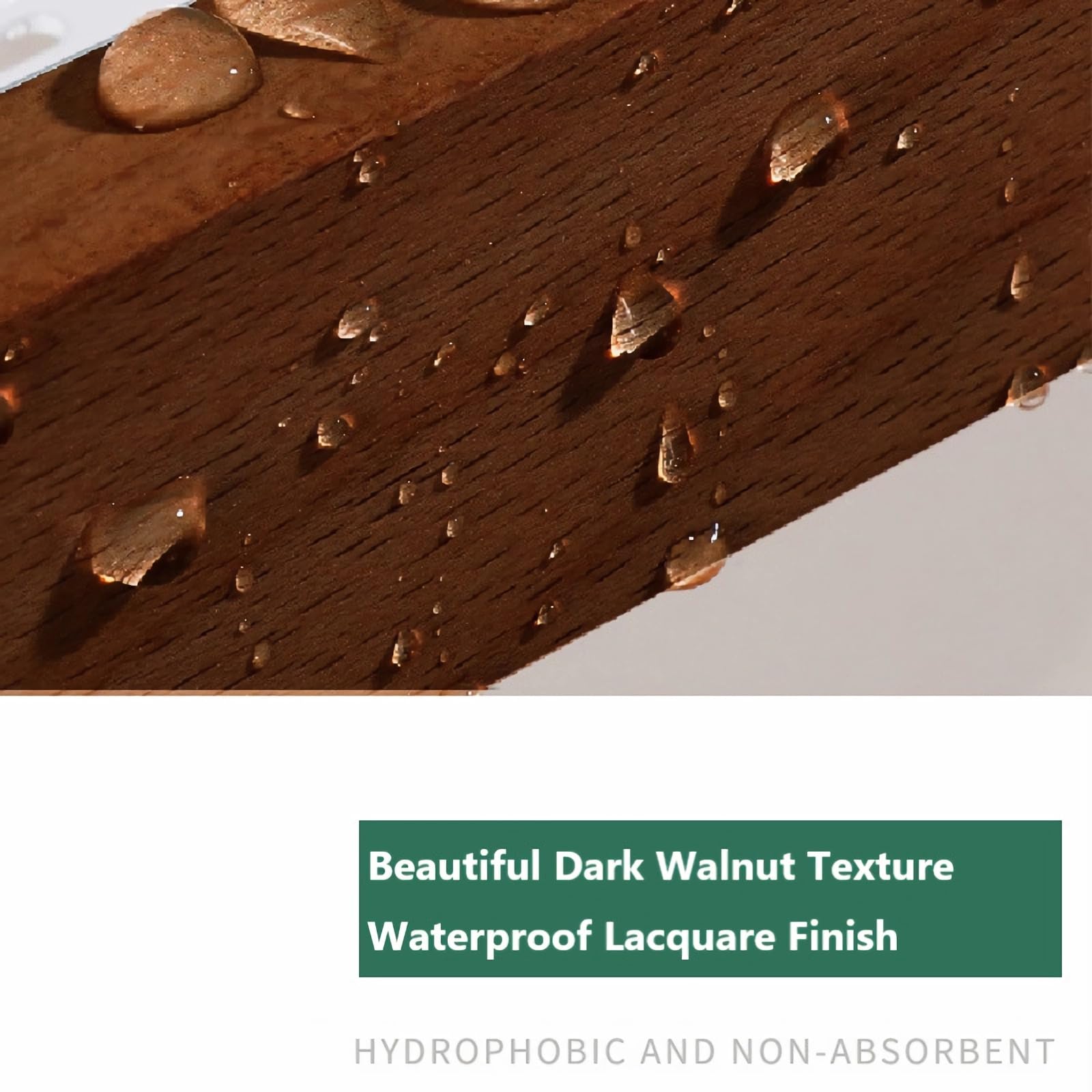 Nolbiph Walnut Wood Coat Rack Wall Mounted with Waterproof Zinc Alloy Hooks - Heavy Duty Dual Hooks for Hanging Coats, Hats, Bags, Towels and Bathroom Storage Hooks - Wall Hangers(4 Hooks)