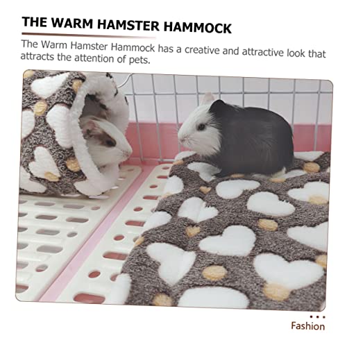 Mipcase Sleeping Accessories Grey Hideaway Chinchilla Squirrel Winter Bed Sugar Ferret Snuggle Hamster Warm Small Tunnel Cage Pet Animals African Hammock Cockatoos with Guinea Pig Nest