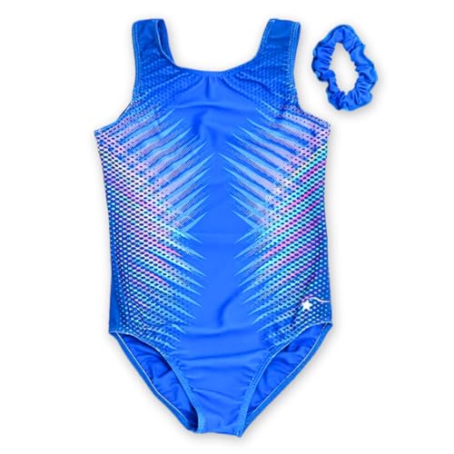 Destira Gymnastics Leotards for Girls, Tiger Stripe, Super Soft Leotards for Women and Girls with Matching Scrunchie, Gymnastics, Dance, Cheer, Yoga, and More, Adult X-Small