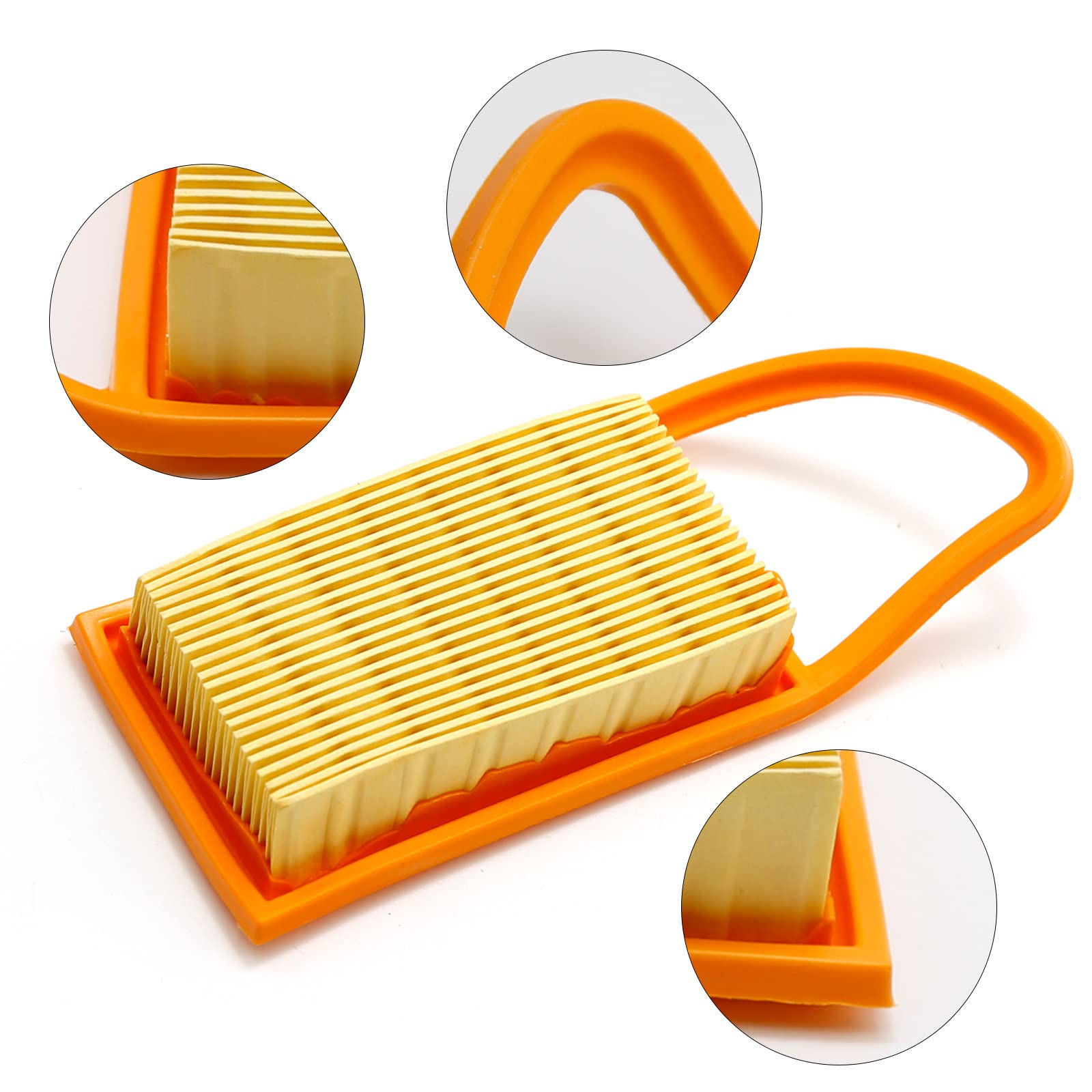 laffoonparts 2 Pack Air Filter Replacement for Stihl BR600 BR550 BR500 BR700 Backpack blowers Replace 4282 141 0300 4282 141 0300B Orange