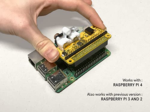 RASPIAUDIO Audio DAC Hat Sound Card (Audio+V2) for Raspberry PI5 All Models Pi4 /Pi Zero / Pi3 / Pi3B / Pi3B+ / Better Quality Than USB