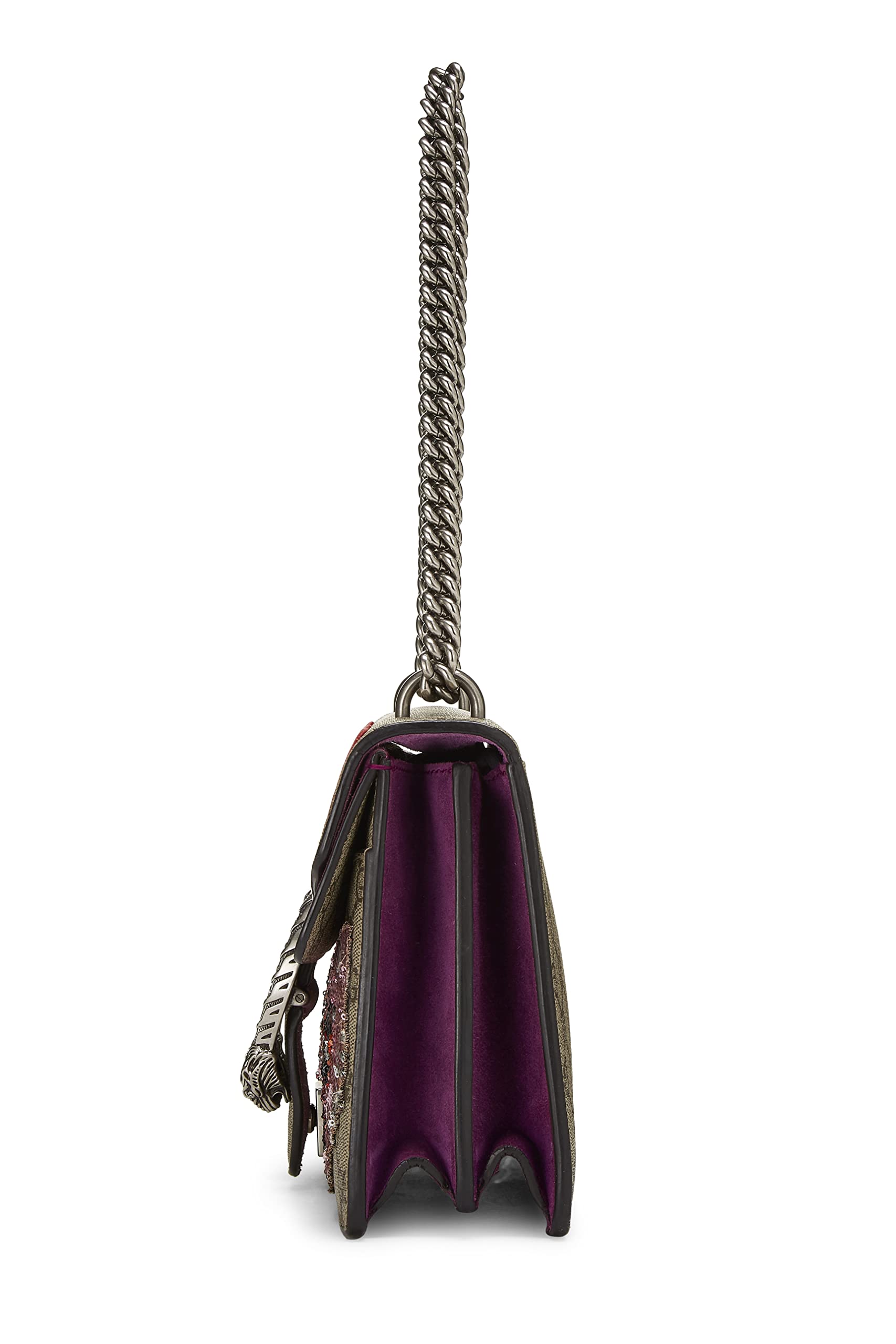 Gucci, Pre-Loved Original GG Supreme Canvas Dionysus Shoulder Bag Small, Purple