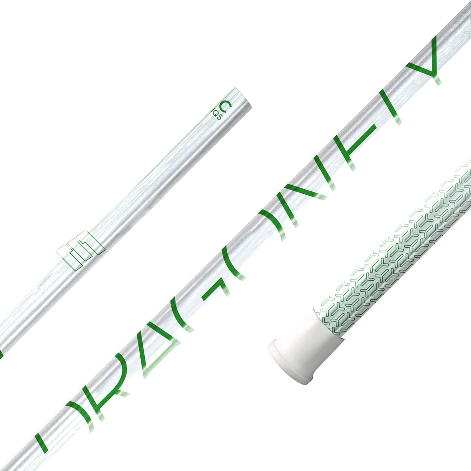 Epoch Dragonfly Pro Lacrosse Shaft for Attack/Midfield, 30" Mid-Flex iQ5, C30, Removable End Cap, 6 Month Warranty, Forest Green