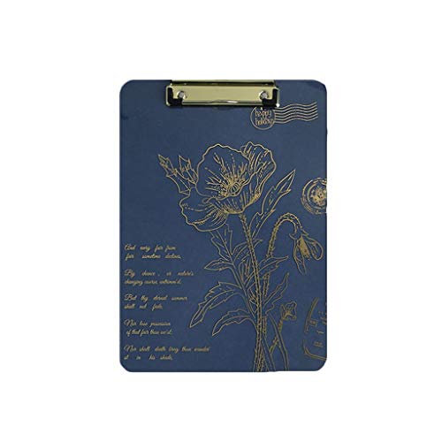 stores Clipboard Word Pad Hangable Design Clipboard Stationery Test Paper Clip Drawing Board Exam Pad Word Board File Clip (Color : E)