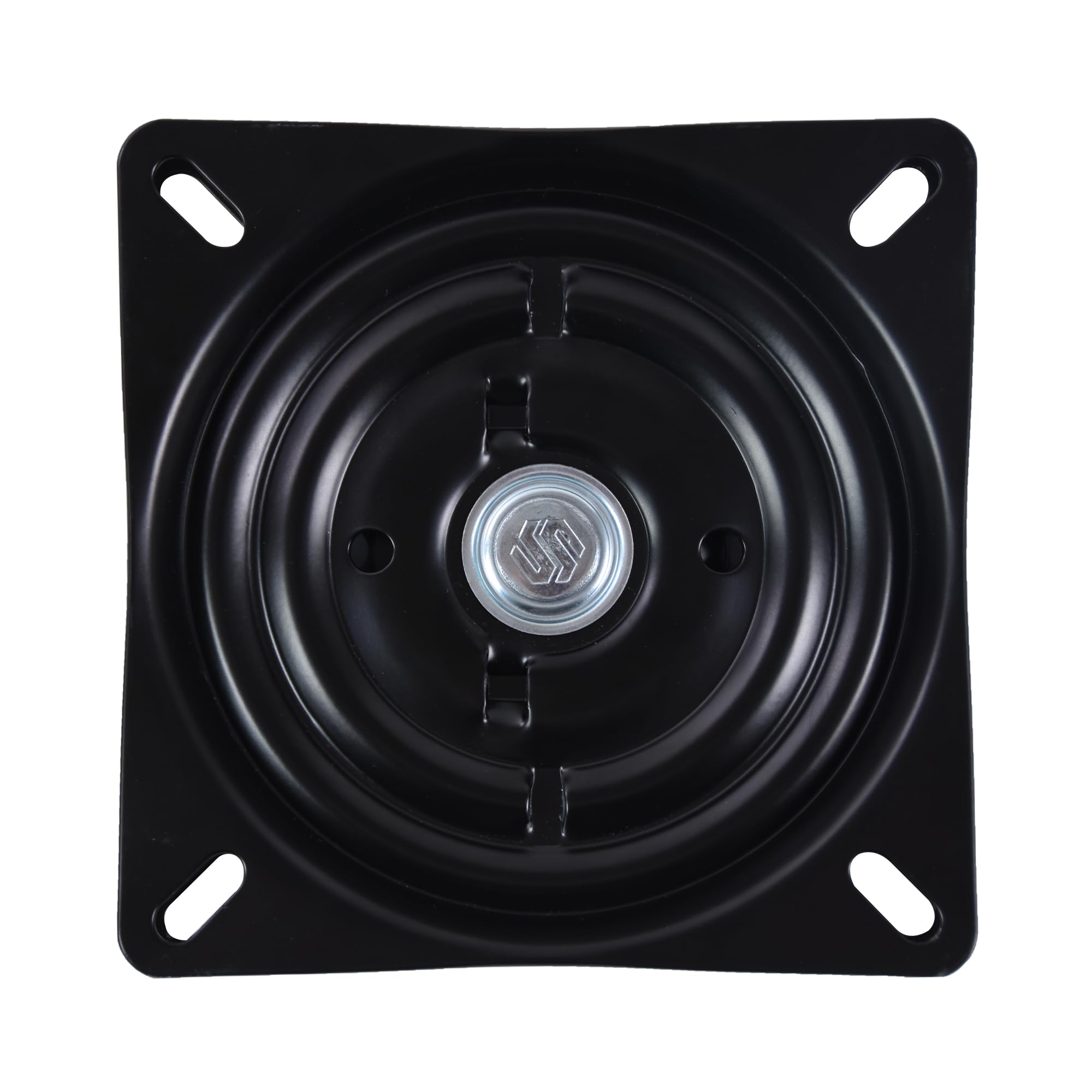 Frassie 2 Pack 7 Inch Seat Stool Swivel Plate Square Turntable with Memory Auto Spring for Recliner Chair (7 inch)