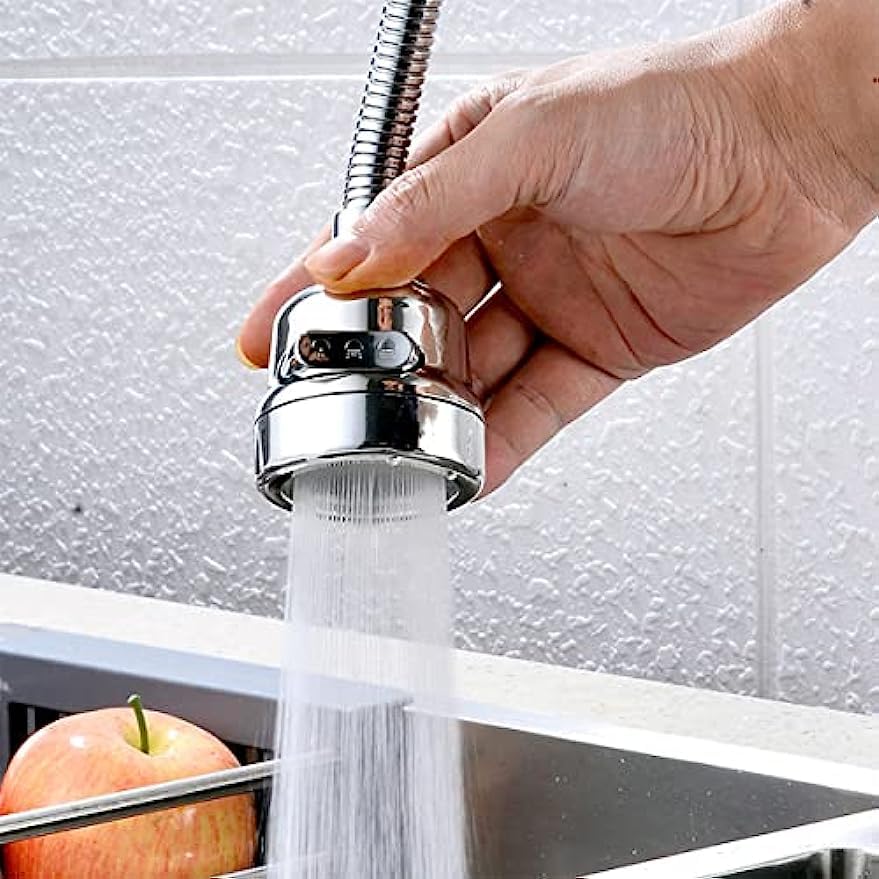 Degree Swivel Kitchen Sink Faucet Aerator Water Saving Tap Aerator Faucet Nozzle for Kitchen, 360° Bathroom Faucet (Shorter Style 1PC)