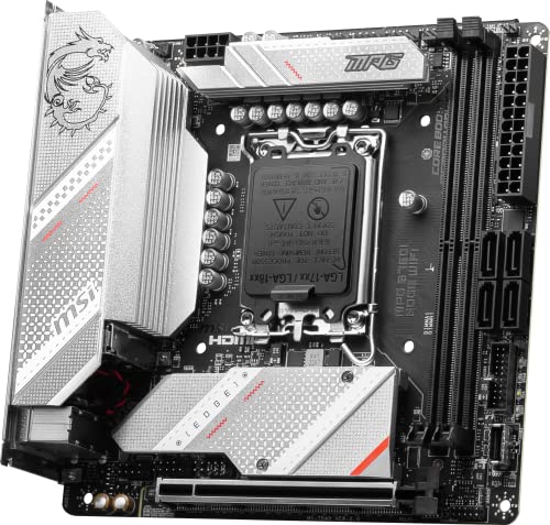 MSI MPG B760I Edge WiFi Gaming Motherboard (Supports 12th/13th Gen Intel Processors, LGA 1700, DDR5, PCIe 5.0, M.2, 2.5Gbps LAN, USB 3.2 Gen2, Wi-Fi 6E, Mini-ITX)