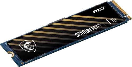 MSI SPATIUM M371 NVMe M.2 1TB Internal SSD PCIe Gen3 NVMe 3D NAND (SPATIUM M371 NVMe M.2 1TB)
