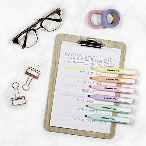 STABILO B-52740-10 Blister Swing Cool Pastel Highlighter (Pack of 6)