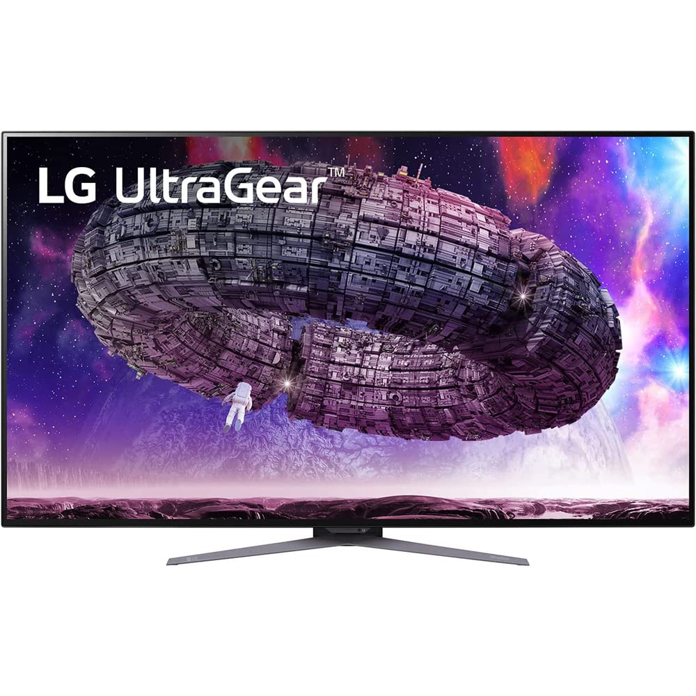 LG 48GQ900-B 48" Ultragear UHD OLED Gaming Monitor, 120 Hz, G-SYNC Compatible Bundle with Deco Gear Mechanical Keyboard, Deco Gear Wired Gaming Mouse and Deco Gear Gaming Mouse Pad
