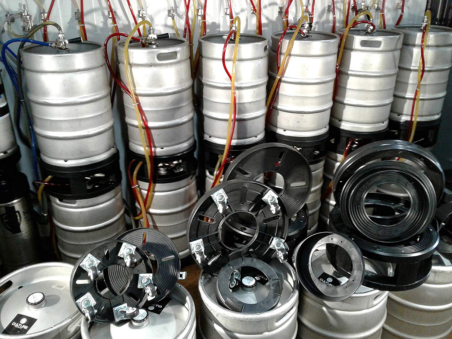 Half-Barrel Keg Spacer - Safely Stack Half-Barrel Kegs and Tap Both the Top Keg and Bottom Keg - Double the Floor Space of Your Walk-In Cooler