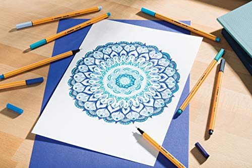 STABILO Point 88 Fineliner, Light Blue, 0.4 mm