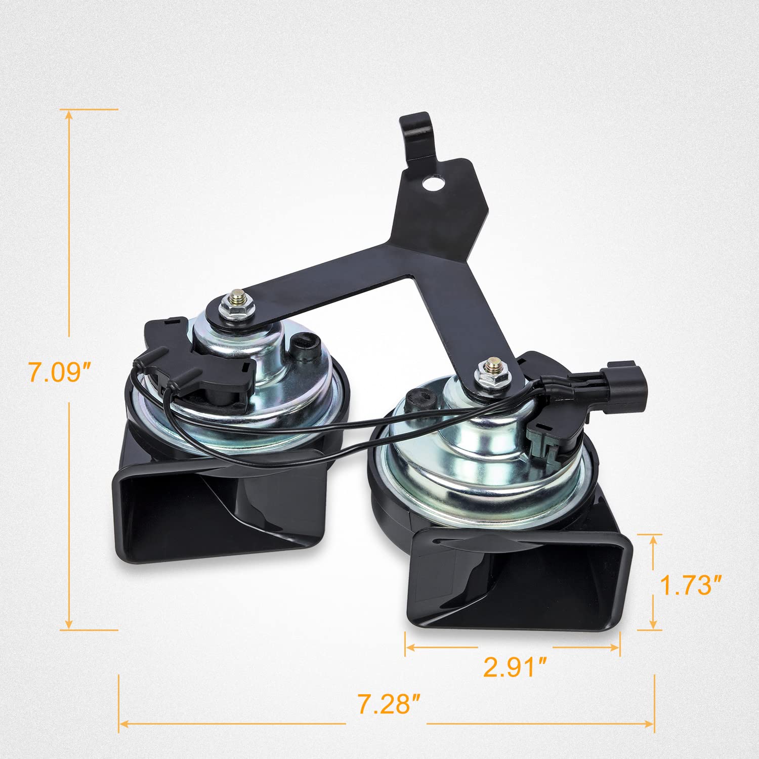 F150 Horn Kit Horn Assembly Compatible with Ford F-150 2009-2014 Replace 9L3Z-13832-A, 9L3Z13832A (Vehicle Horn)