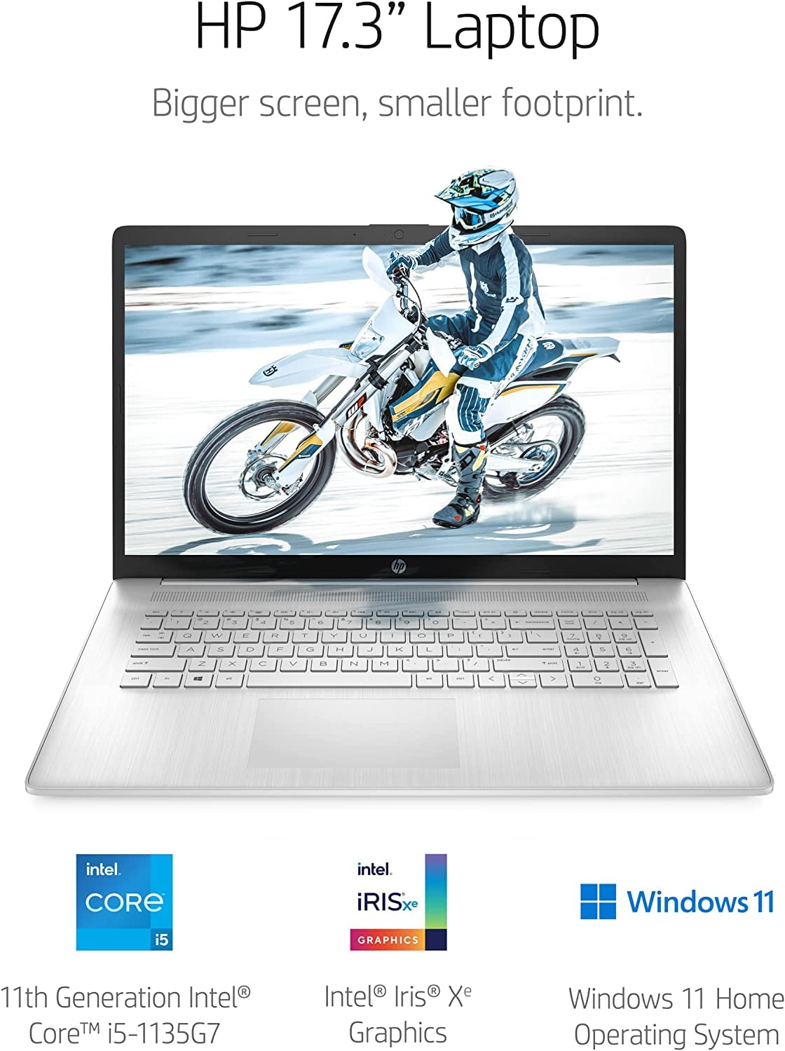 HP 2022 Flagship 17.3-inch IPS FHD Laptop, Intel Core i5-1135G7 Upto 4.2 GHz(Beats i7-1065G7), Iris Xe Graphics, Backlit KB, WiFi 5, Window 11 Home(16GB|512GB SSD)