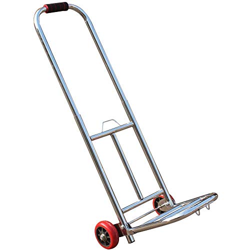Stainless Steel Folding Trolly Bags for Shopping with Anti Puncture Bearing Wheel and 60 kg Capacity,Silver Shopping Trolley Wheels for Supermarket Shopping(Style #5)(Style #1)