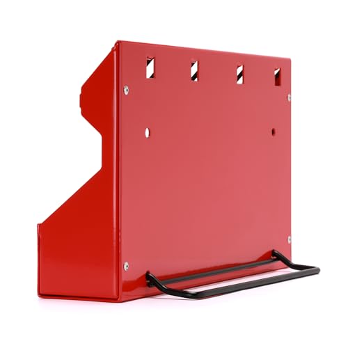 EMENTOL 14 Slots Plier Organizer Rack, Mounts on a Pegboard, Special Tilt Feature, Red/Black, for Toolbox Drawer or Workbench
