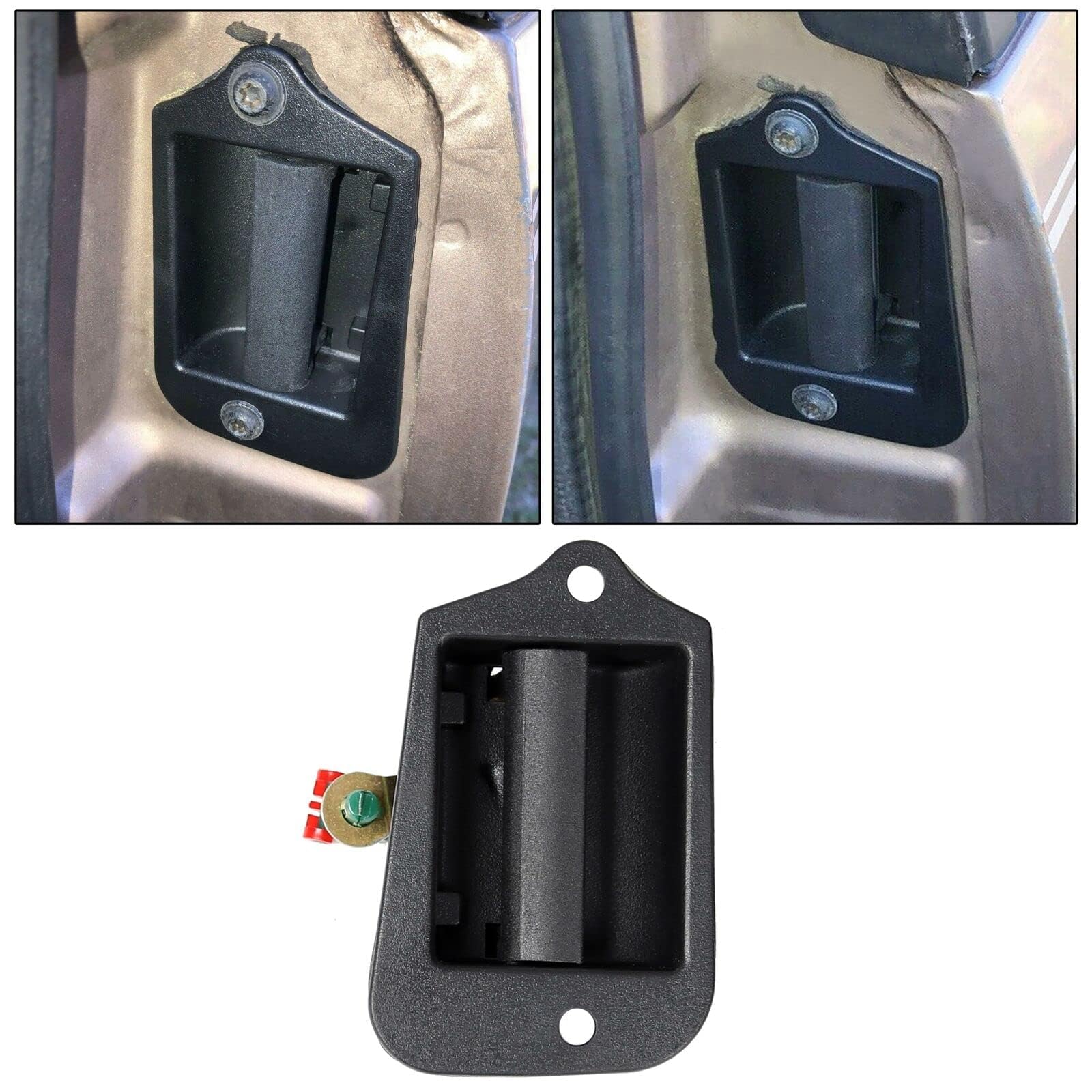 ECOTRIC Upgrade Extended Cab Door Handle Compatible with 1994-2004 Chevy S10/ GMC Sonoma S15 / Isuzu Hombre Pickup Rear 3rd Third Side Door- Replace for Part Number 19211052