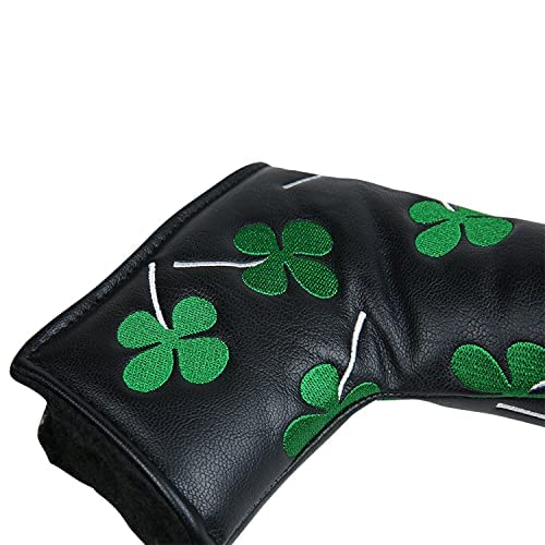 Dark Horse Golf Putter Head cover Shamrock Embroidered Blade for Scotty Cameron Ping TaylorMade Odyssey
