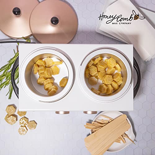 Honeycomb's Double Large Honey Pot - Professional Wax Machine for Hair Removal with Warmer - Salon Quality for Women and Professionals, 14 lbs