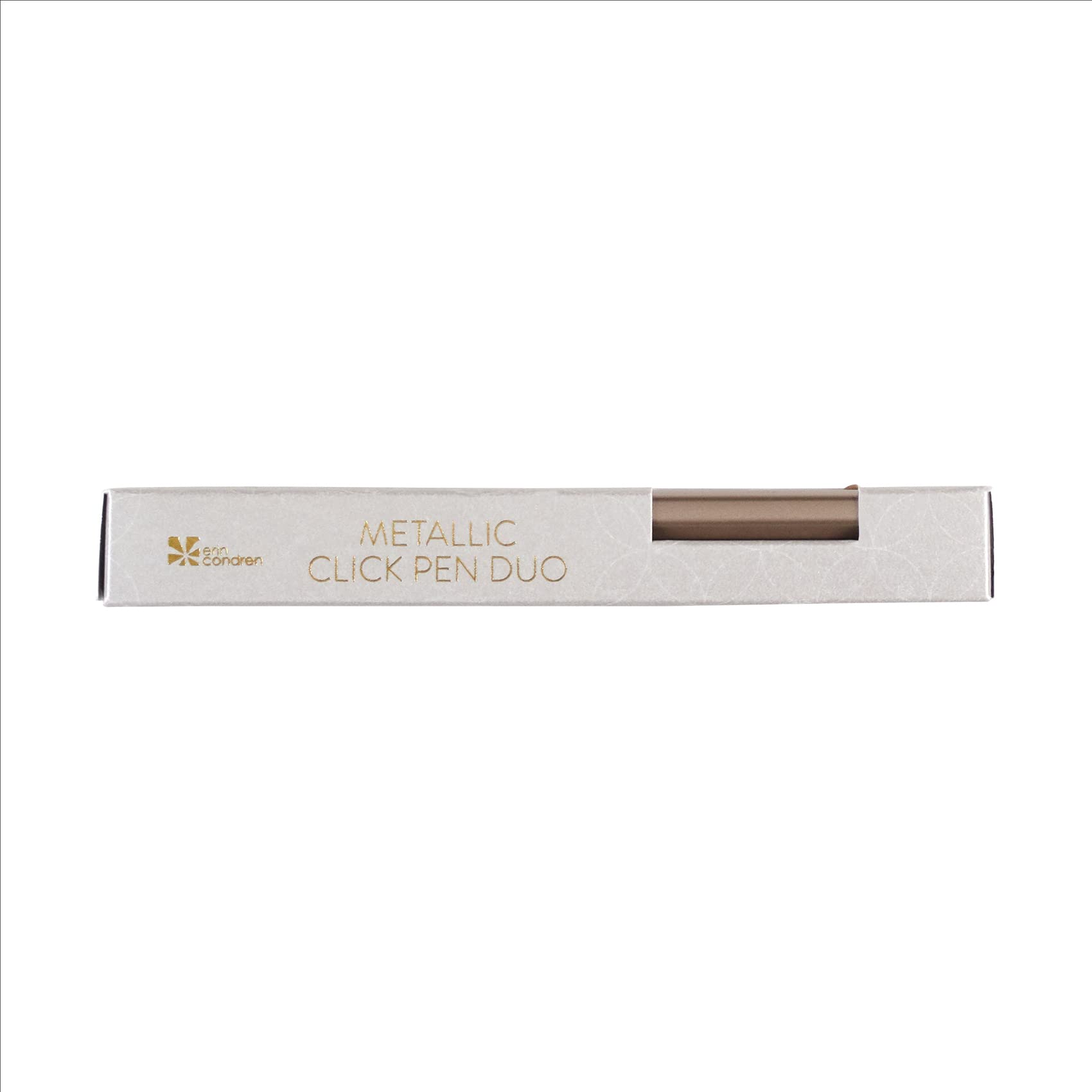 Erin Condren Ballpoint Click Pen Duo. Rich Bold Black Ink. Two Pack of Retractable Pens. Writes Smoothly on Most Surfaces. Writing and Drawing Pens