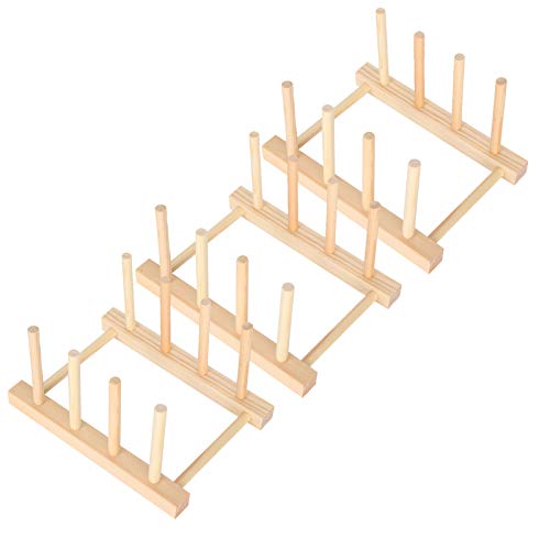 Wooden Plate Rack Organizer for Cabinet lid pots and Pans Dish Drying Vertical freestanding Racks Cutting Board Pot Holder Wood innerneed Bamboo Stand Cups Gadsby Kitchen