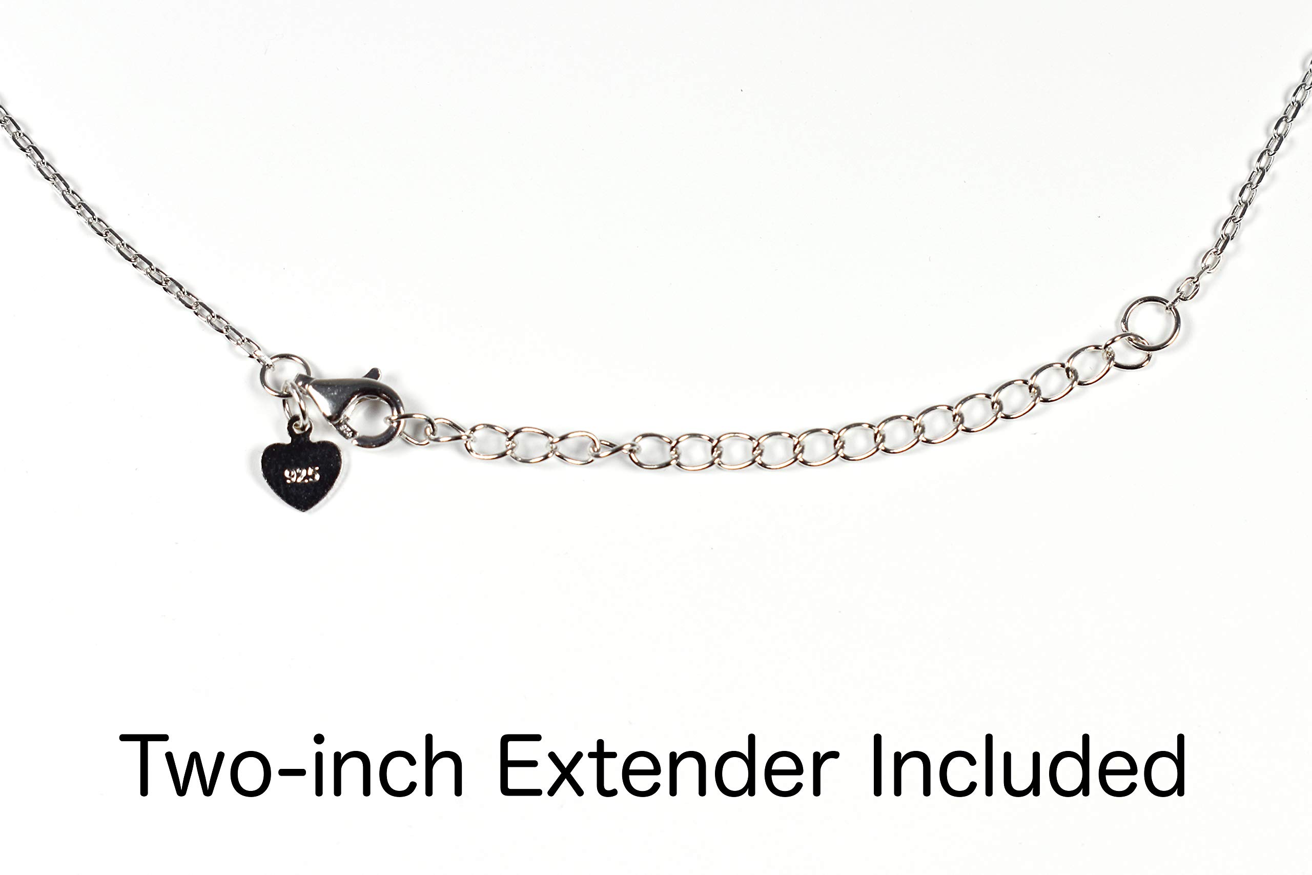 Dote Dainty Anchor Pendant Genuine .925 Sterling Silver Necklace 16-18" Adjustable Chain