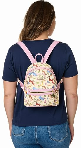 Loungefly Disney Mini Backpack Winnie the Pooh Eeyore Friends AOP Shoulder Bag