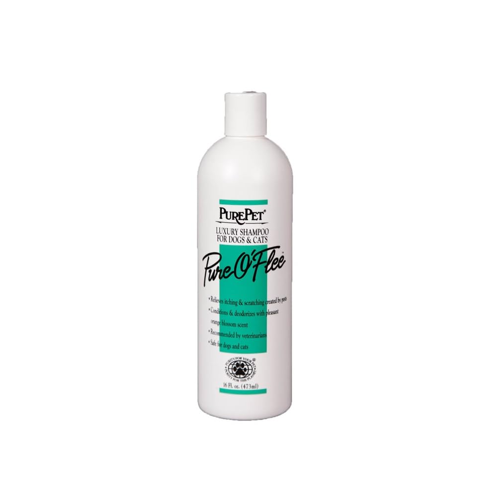 PUREPET Pure O'Flee Dog and Cat Conditioning Shampoo Concentrate Dilutes 10 to 1 (1 Gallon)