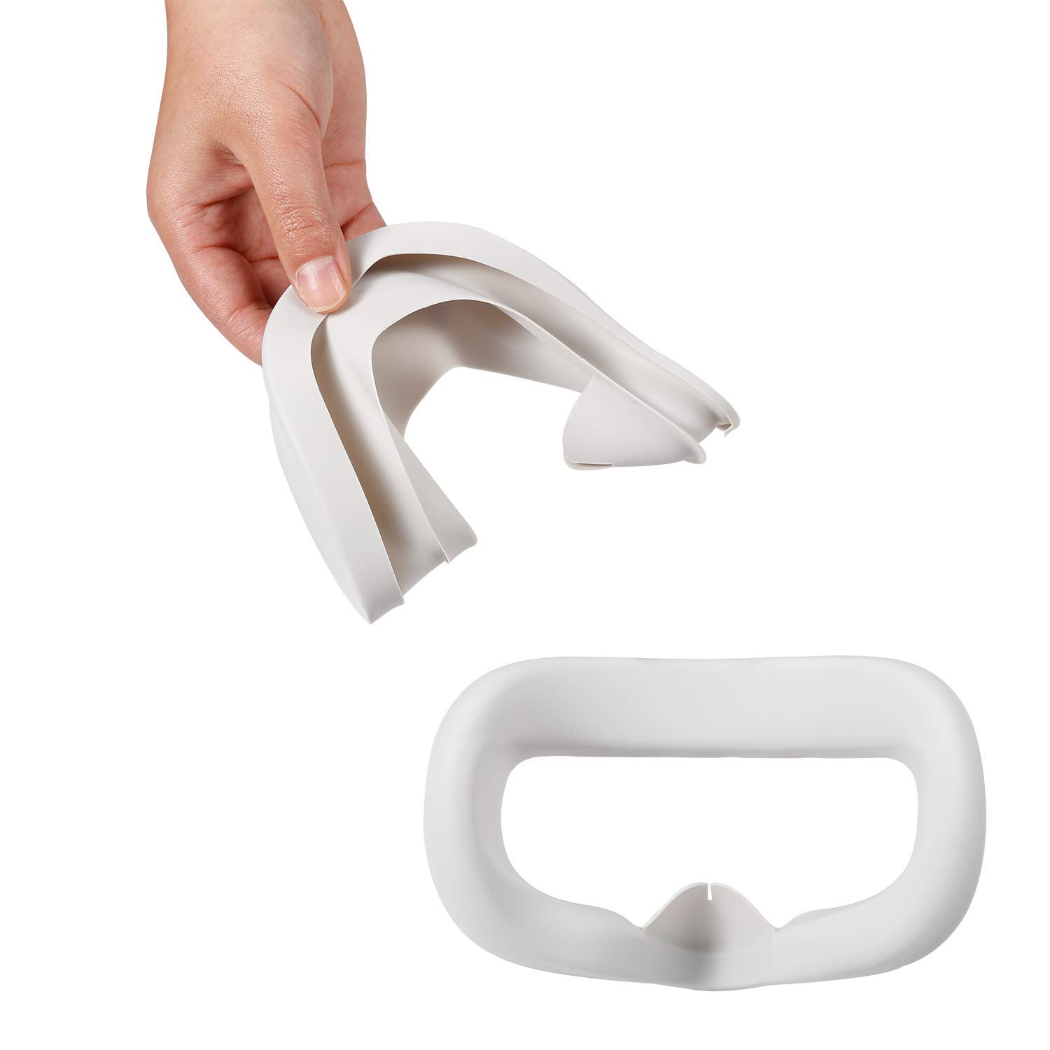 Devansi Newest VR Silicone Interfacial Cover for Oculus Quest 2 Face Protect Skin Sweatproof Lightproof Anti-Leakage