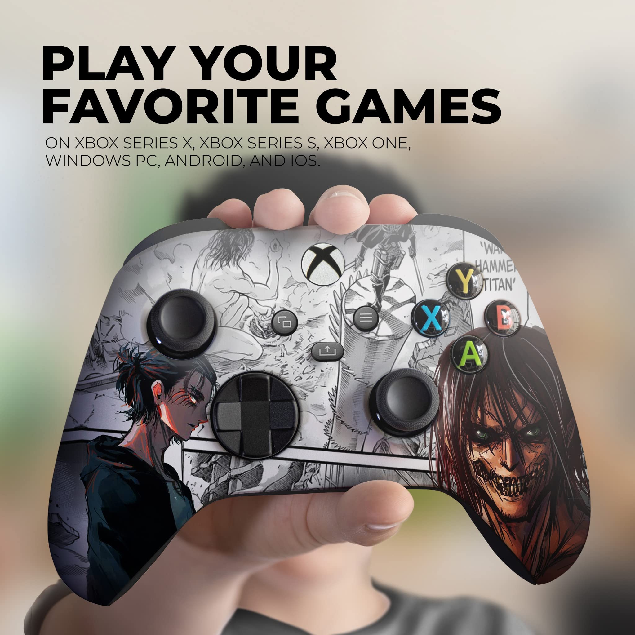 DreamController One Peice Custom X-box Controller Wireless compatible with X-box One/X-box Series X/S Proudly Customized in USA with Permanent HYDRO-DIP Printing (NOT JUST A SKIN)