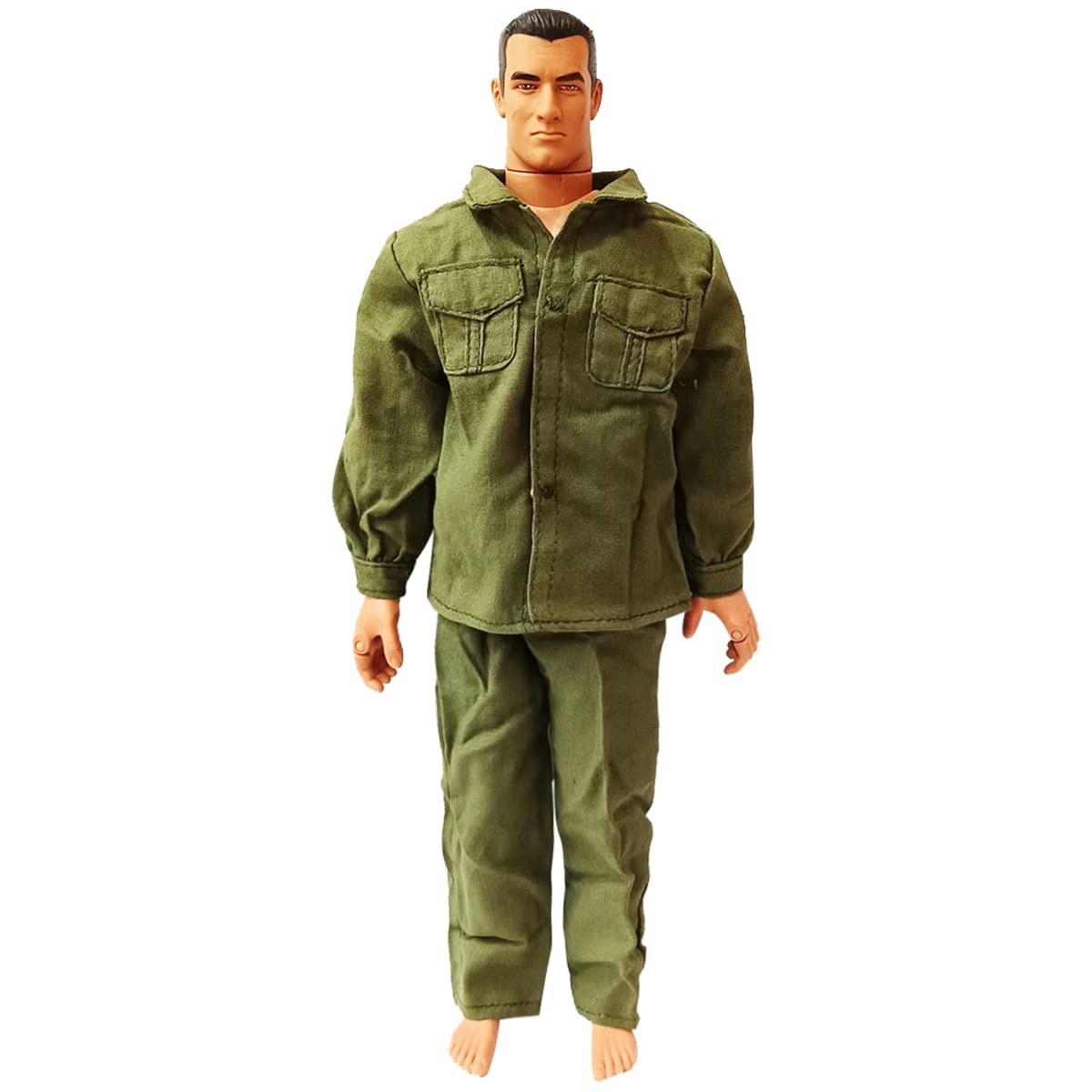EBCO 6 Set 1/6 Scale Clothes Soldier German Infantry Camo Uniforms Overcoat Suit for 12" Gi Joe Male Military Action Figure Body