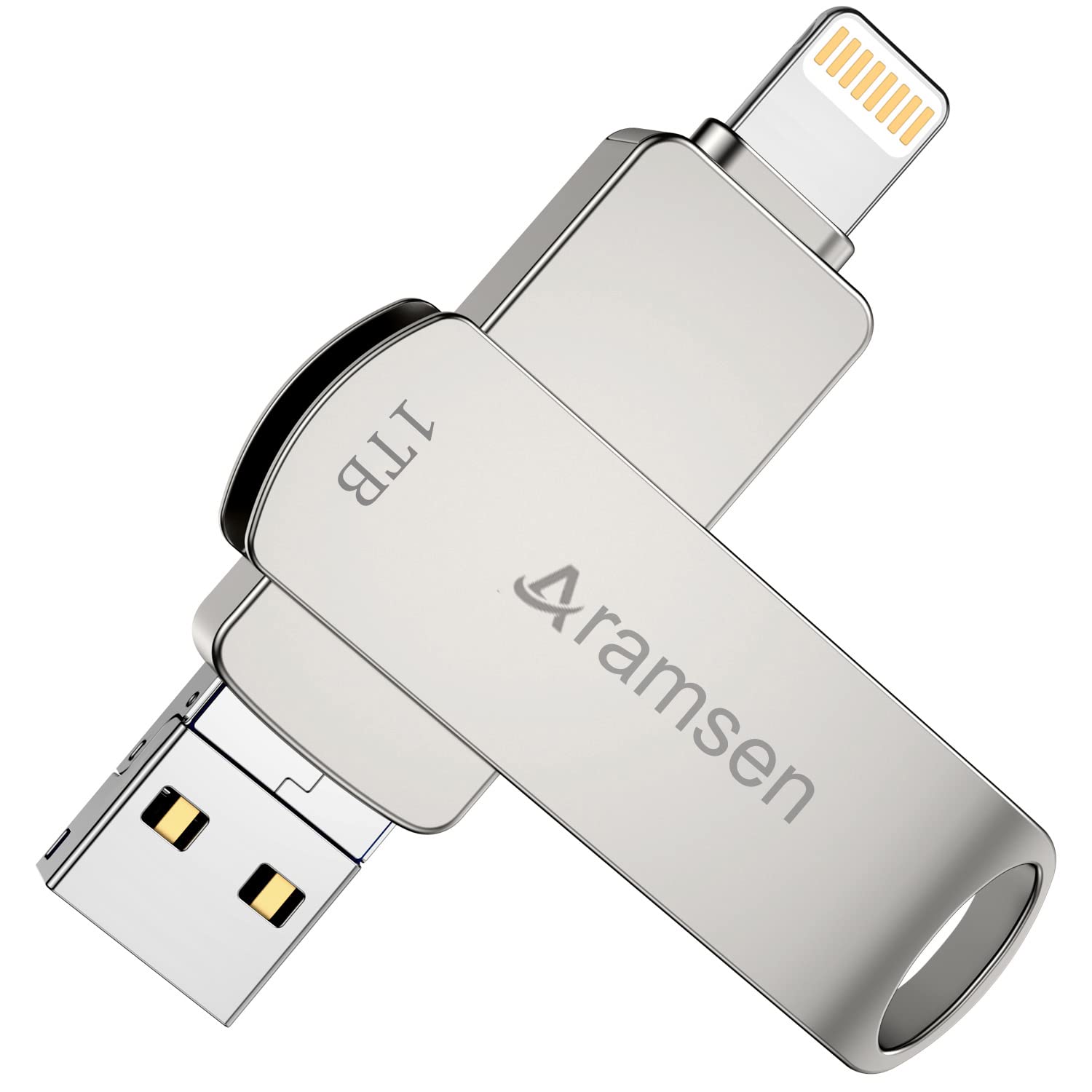 Flash Drive 1TB Phone Photo Stick, Aramsen USB 3.0 Flash Drive Photo Stick Memory Stick External Storage for iPhone/iPad/Android/PC-SL.
