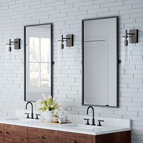 Modway Skylark Wall Sconce in Clear Black, 5 x 8.5 x 17
