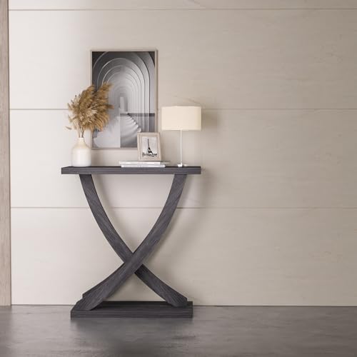 DREAMODERN Mid-Century Modern Console Table, Entryway Table Minimalist Style Sofa Table for Entryway, Hallway, Living Room, Foyer - Distressed Grey