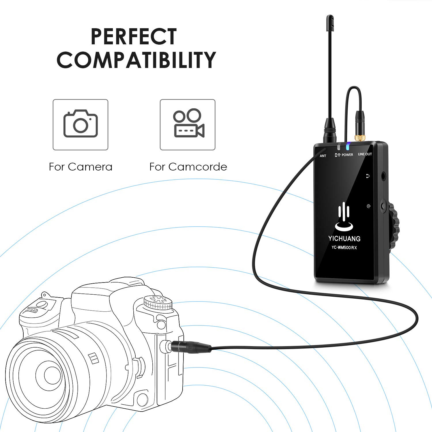 Devinal Replacement Locking 1/8 to XLR Male Output Cable Compatible with EK100 Receiver, Saramonic Receivers, Saramonic UwMic9, VmicLink5, UwMic10 and UwMic15 Receivers