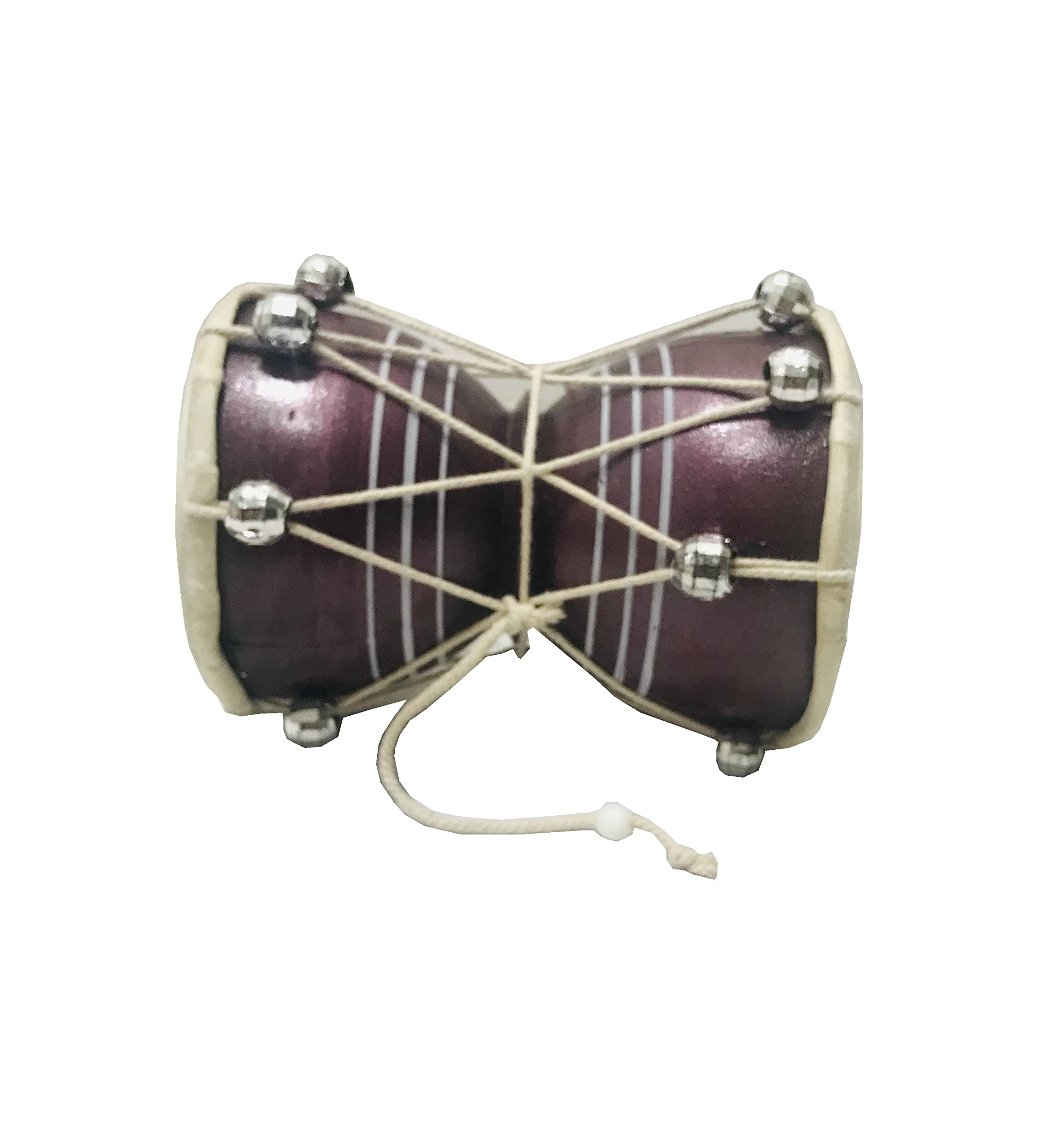 Gavya International Damroo Shiva Damru Musical Damaru Folk Drum Damaru size - H-6 inch