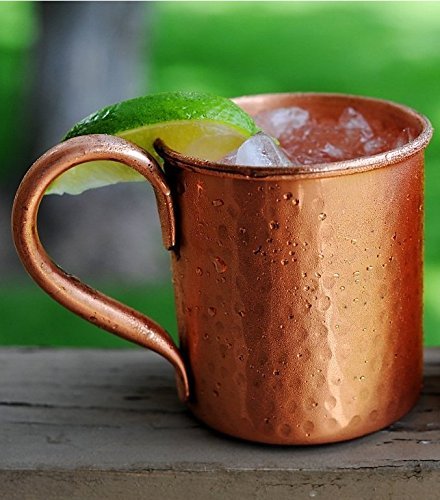 Hammered Copper Mugs for Moscow Mules - 14 Oz Size,set of 4 pc