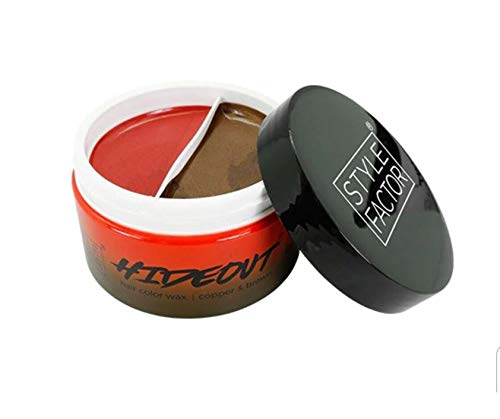 EDGE BOOSTER HIDEOUT Hair Color Wax 2-color (160ml / 5.4oz) (Copper & Brown)