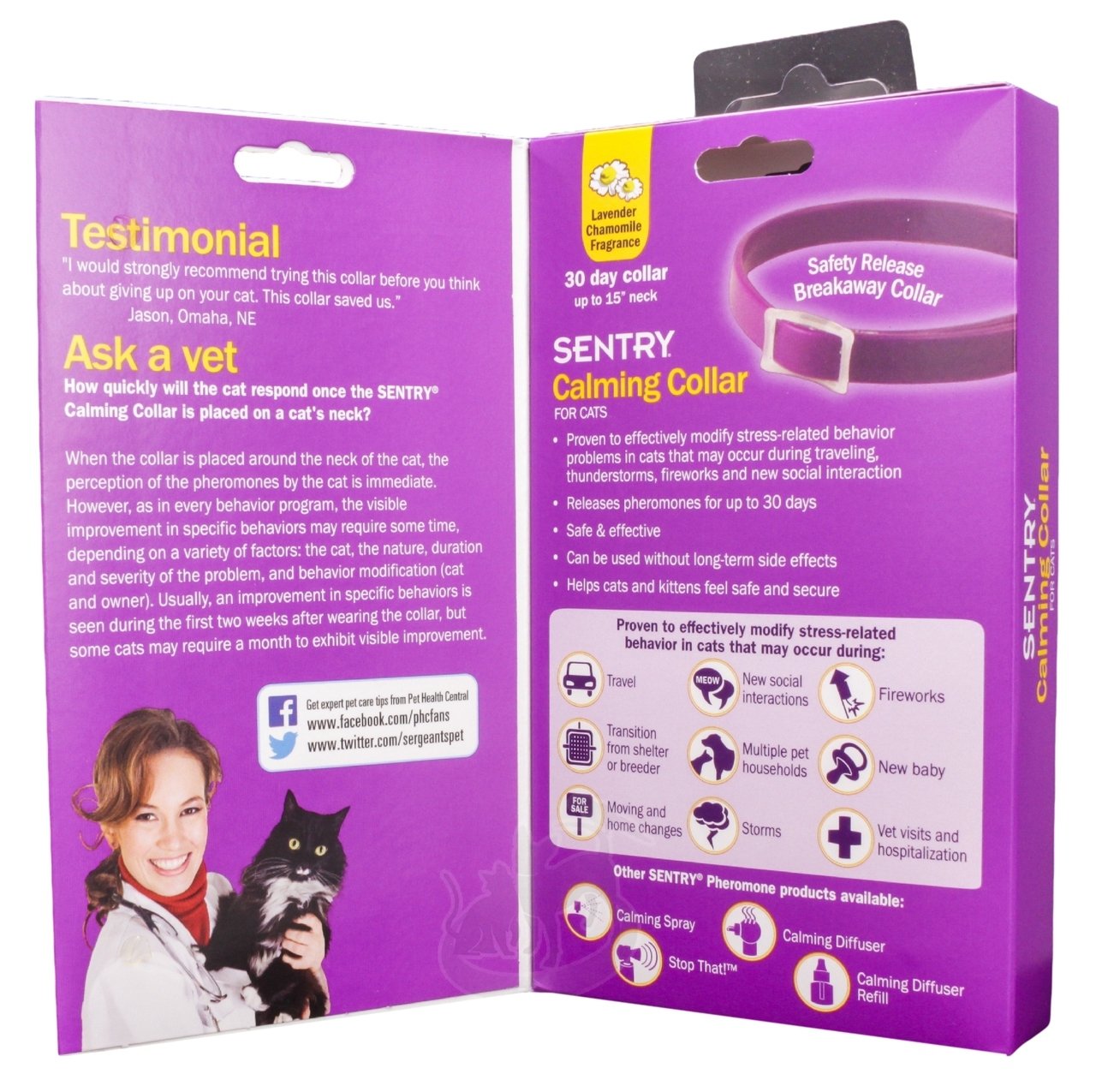 Sentry Calming Collar For Cats