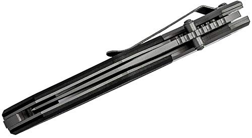KA-BAR 3086 Jarosz Beartooth Gray Pocket Clip, Straight Edge