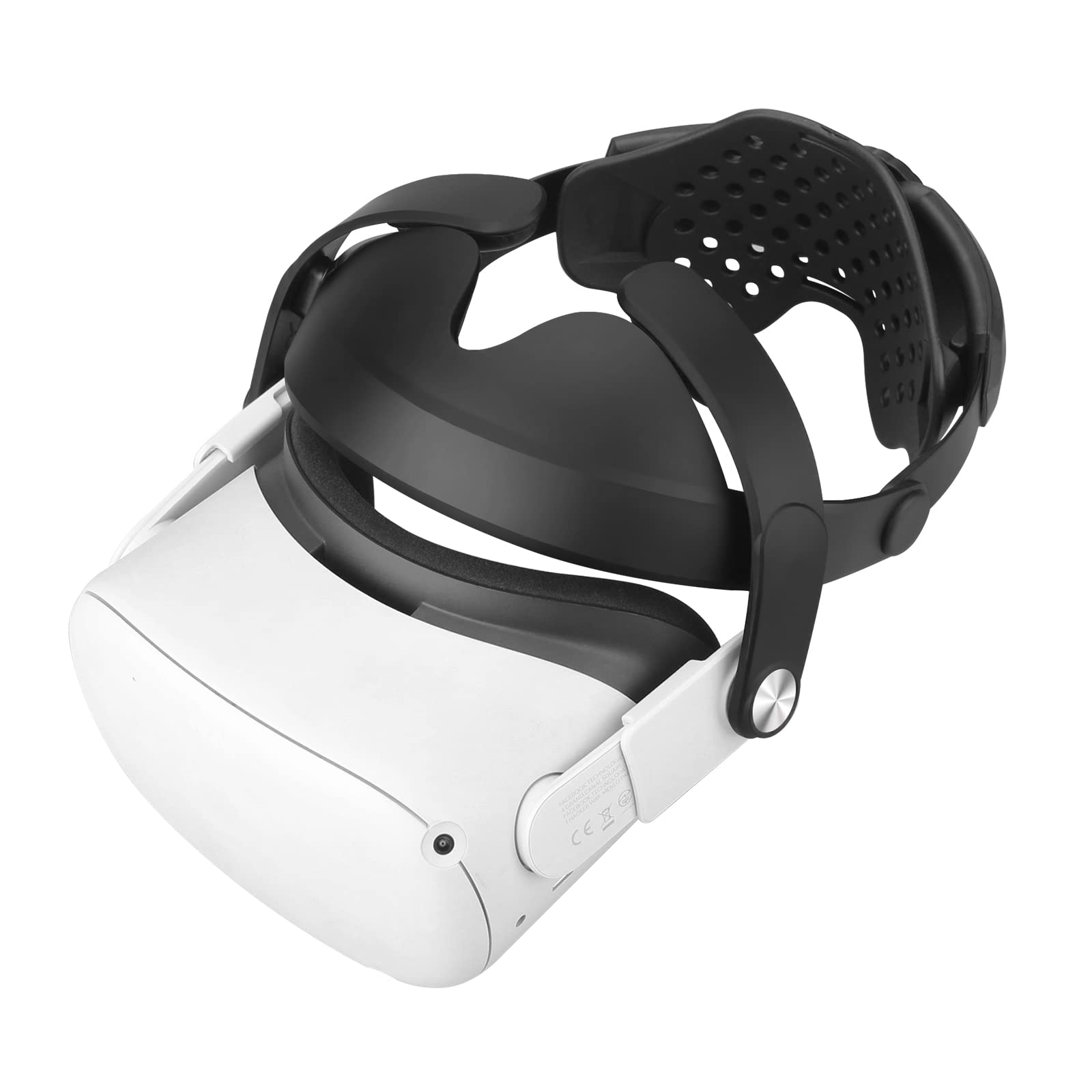 Esimen M3 Head Strap for Oculus Quest 2, Distributed Weight-Bearing to Reduce Facial Pressure,Replacement Elite Strap for Meta Quest 2 Face Cover Light Blocking, Washable VR Accessories (M3-Black)