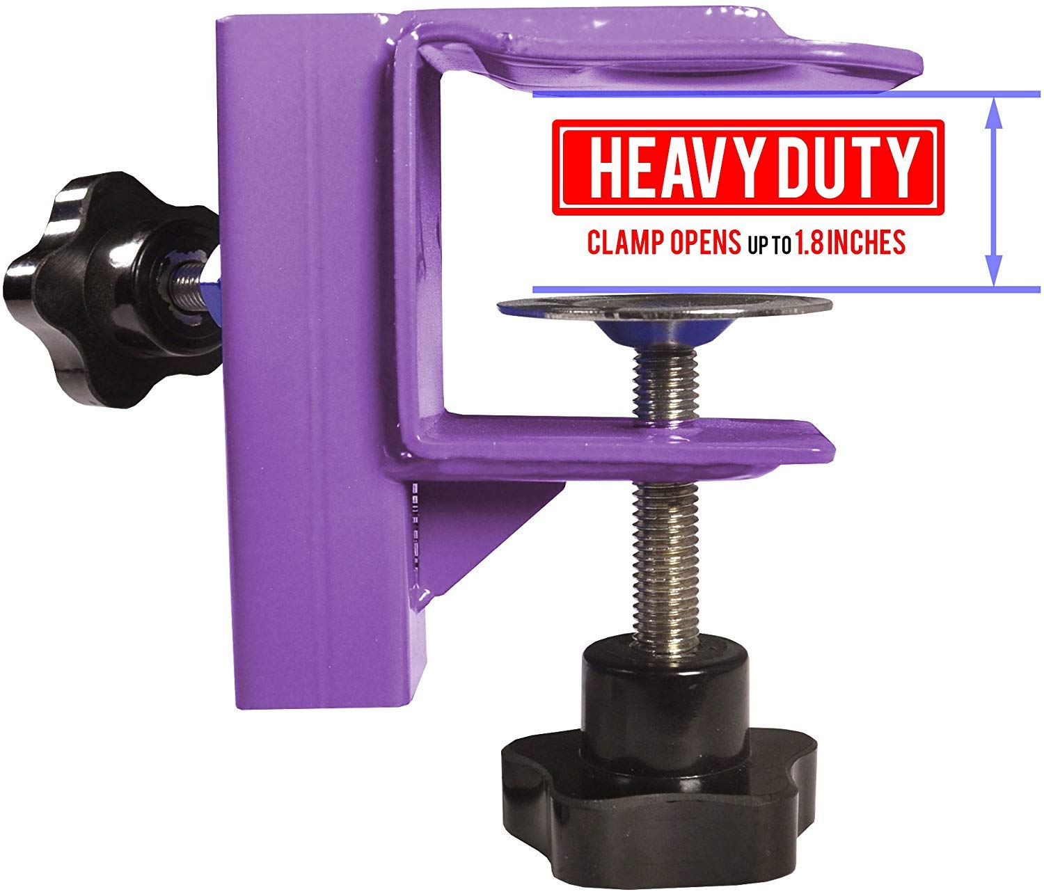 Downtown Pet Supply Dog Grooming Arm with Clamp and Grooming Loop, 2 Haunch, Purple - Adjustable, Steel Grooming Table Arm with Table Clamp, No Sit Haunch Holder Dog Grooming Restraint and Loop