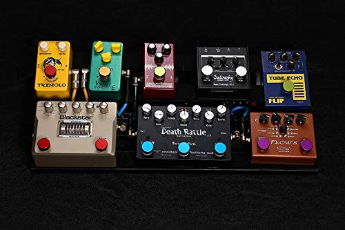 Dopro Metal Guitar Effect Pedal Footswitch Toppers Effect Foot Nail Caps Aluminium Pedal Protection Cap with Multi Colors 5-Pack