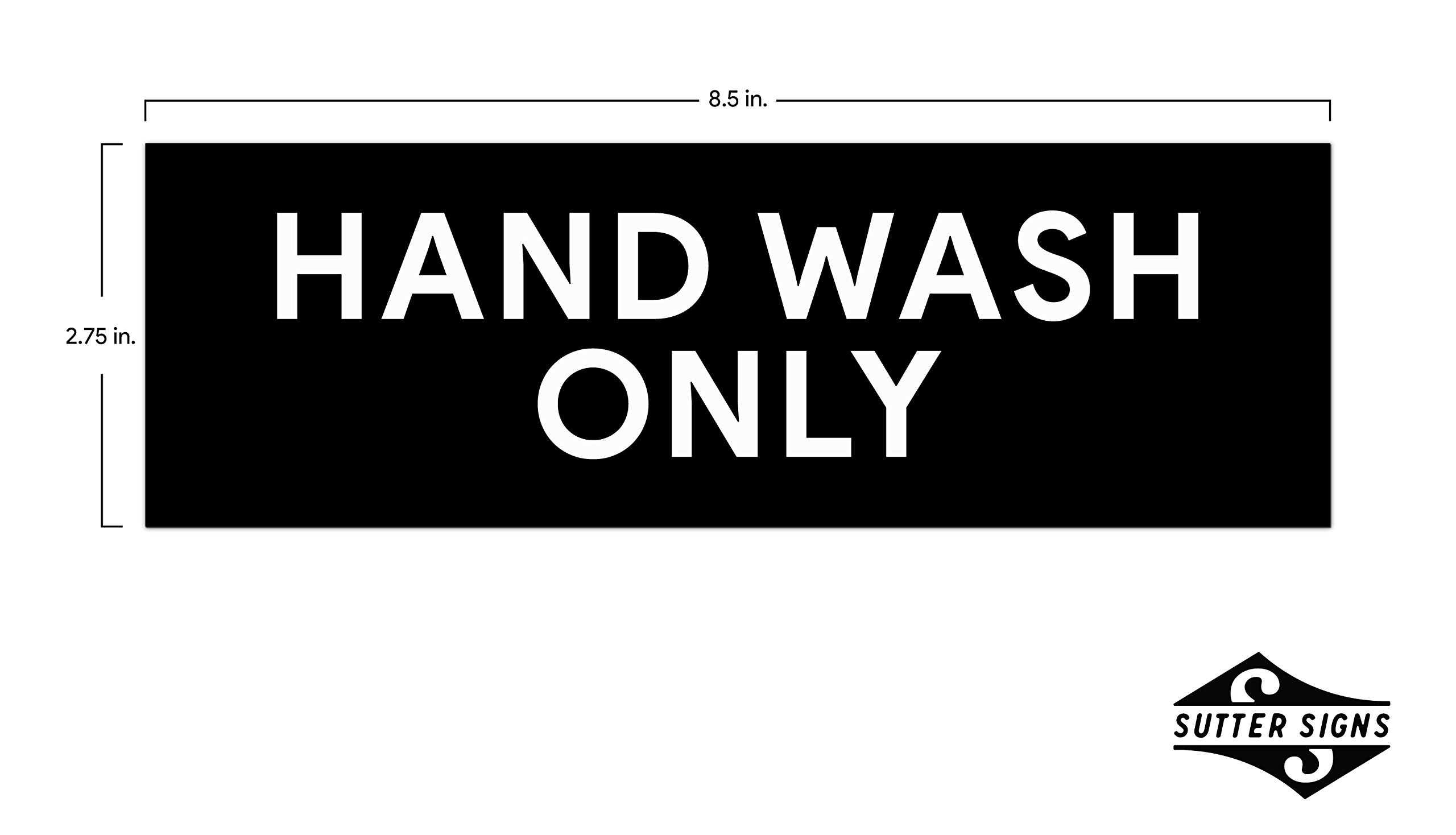 Hand Wash Only & Wash Rinse Sanitize Sticker Bundle