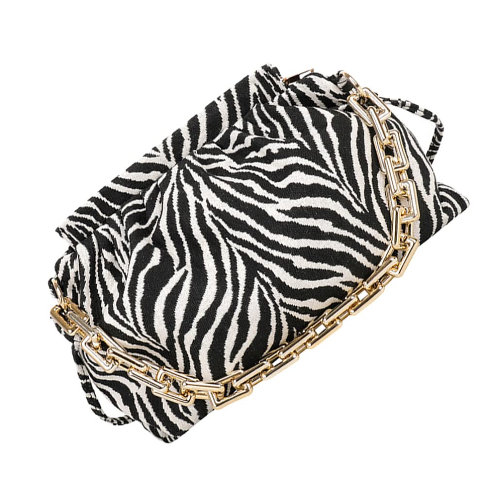GALPADA Zebra Print Shoulder Bag Bag Shoulder Purse Clutch Purse Storage Bag