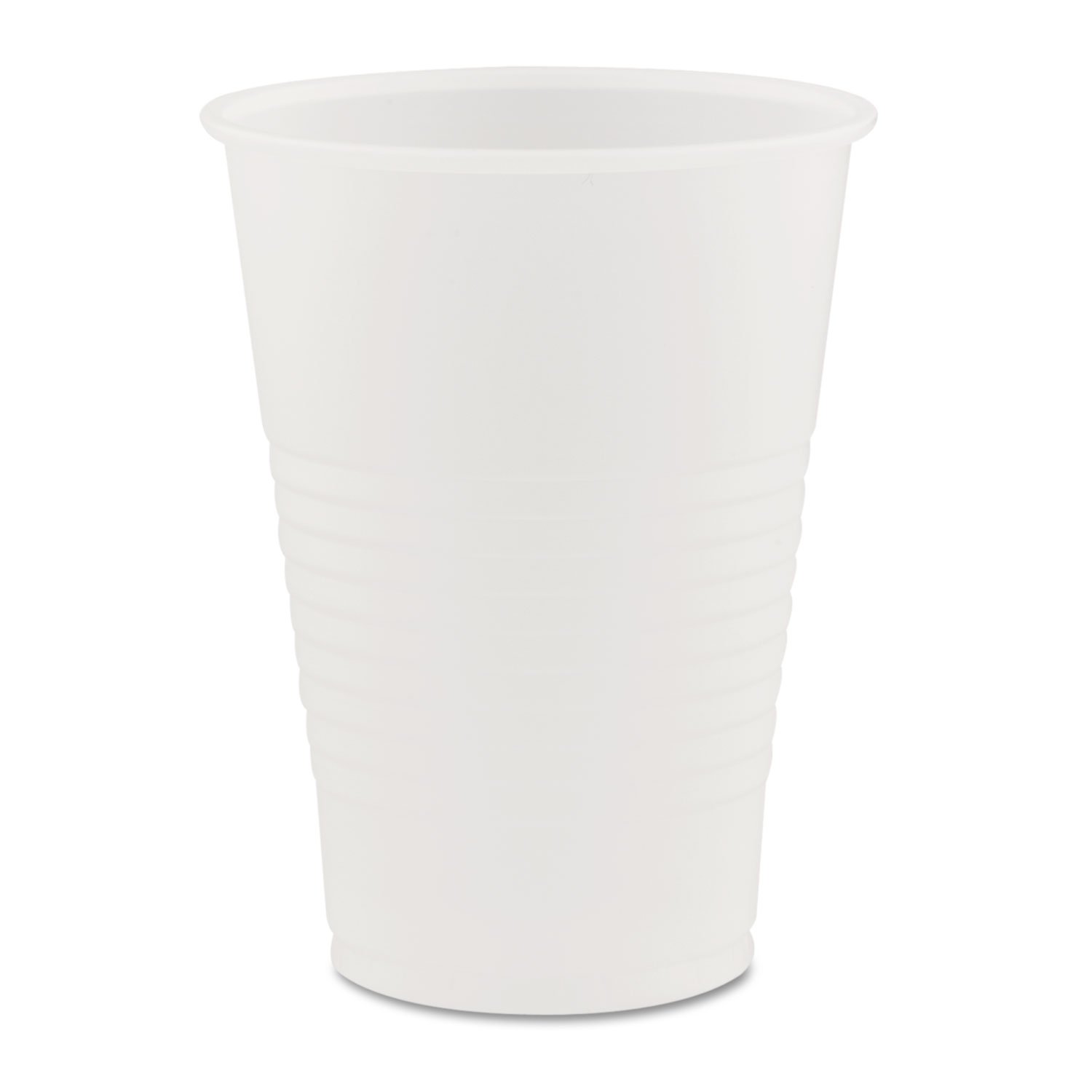 Dart Y7 7 oz Trans Ribbed Wall PS Cup (Case of 2500)