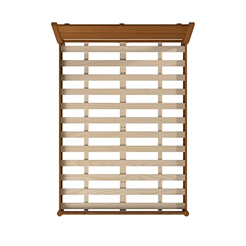 Mid-Century Panel Bed - King Size - Castanho Finish