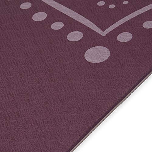Gaiam Yoga Mat, Performance TPE, Printed, Blush